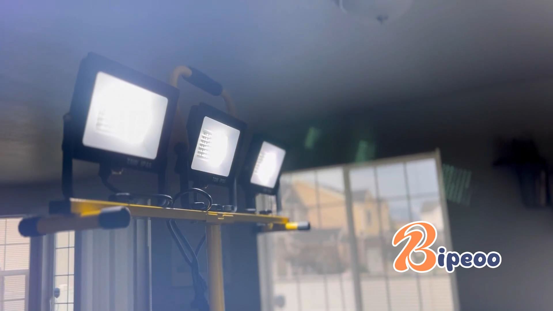 Construction Light Stand LED Work Light Stand, 8000LM Construction