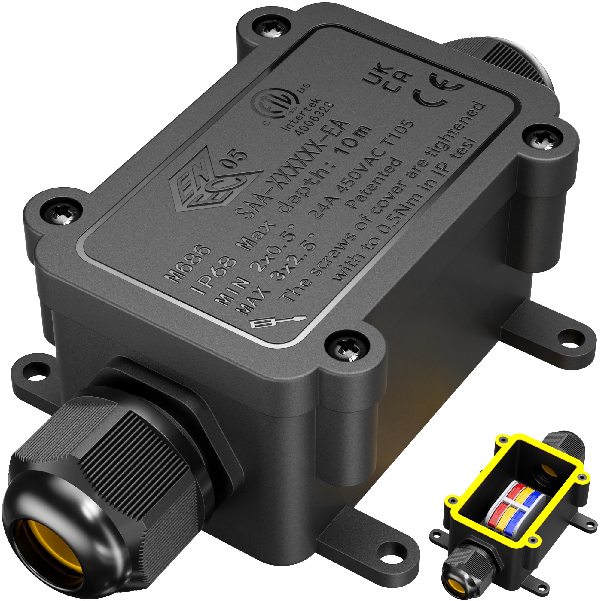 Outdoor Wiring Terminal Enclosure IP68 Waterproof Indoor/Outdoor