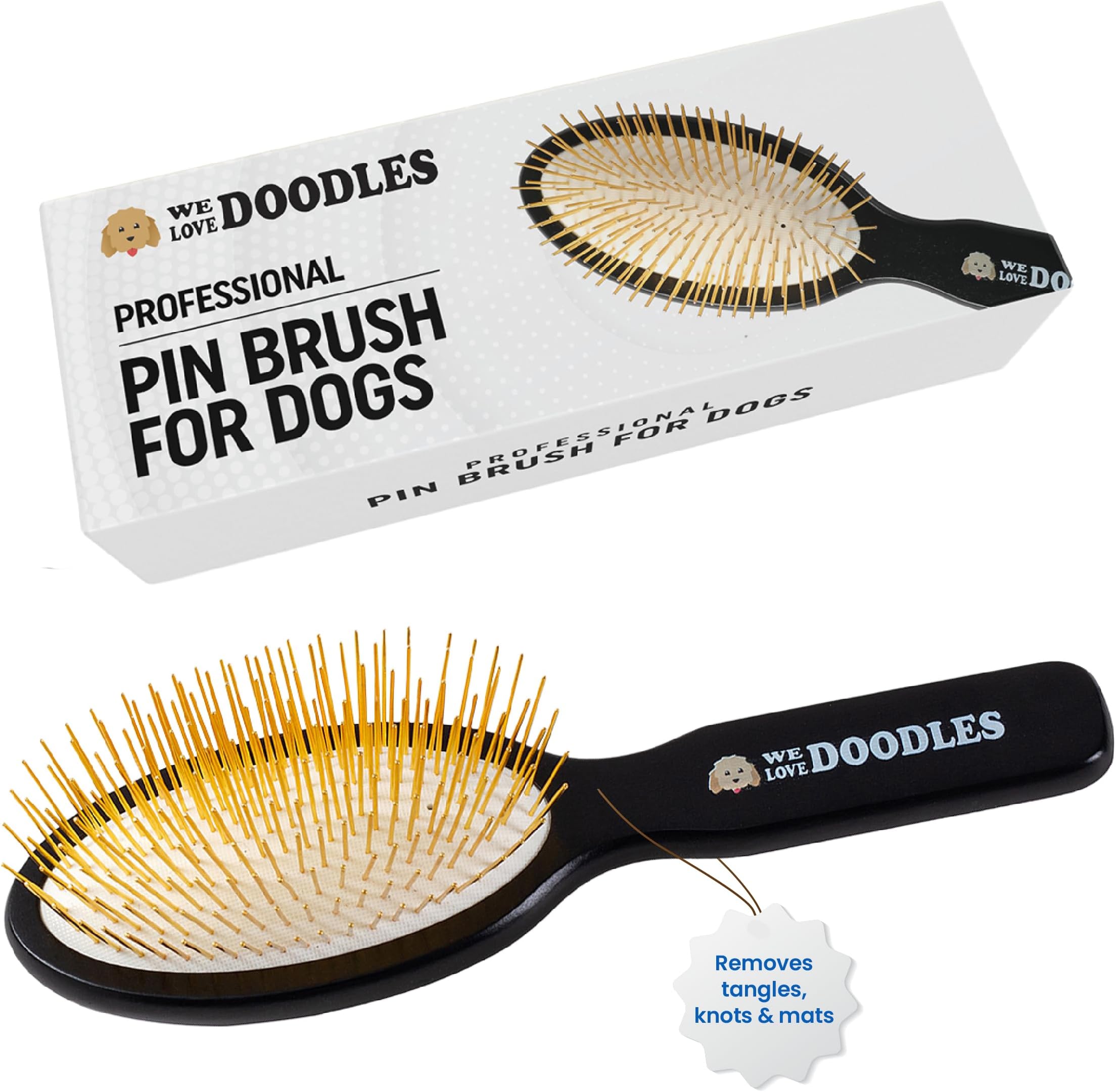 Amazon.com: #1 All Systems Full Size Pin Brush-35mm Black Firm : Pet ...