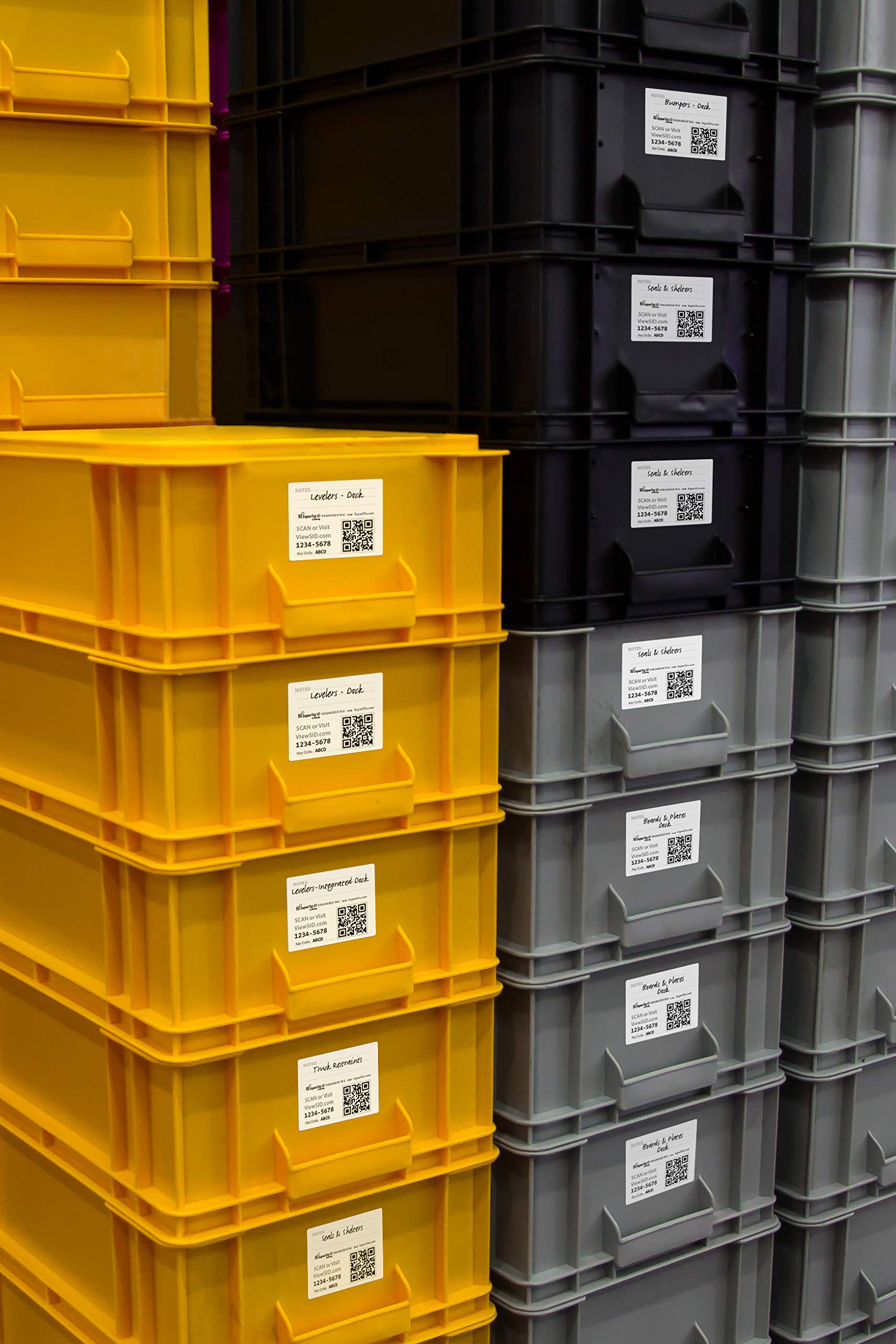 Setyl Adhesive Heavy Duty Asset Labels - 100 Pack - Suitable for All IT ...