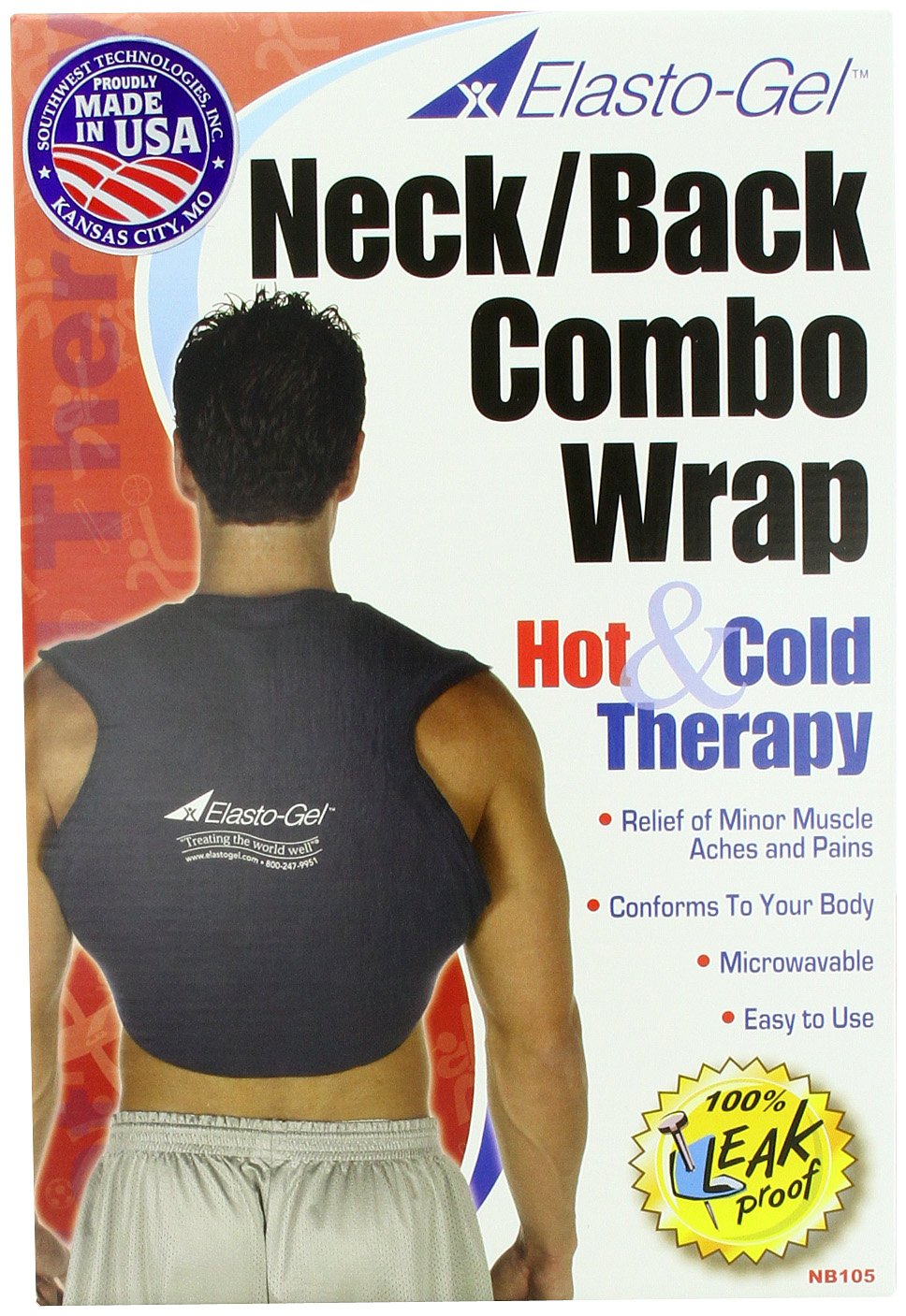 Amazon.com: Elasto-Gel Neck/Back Combo : Health & Household