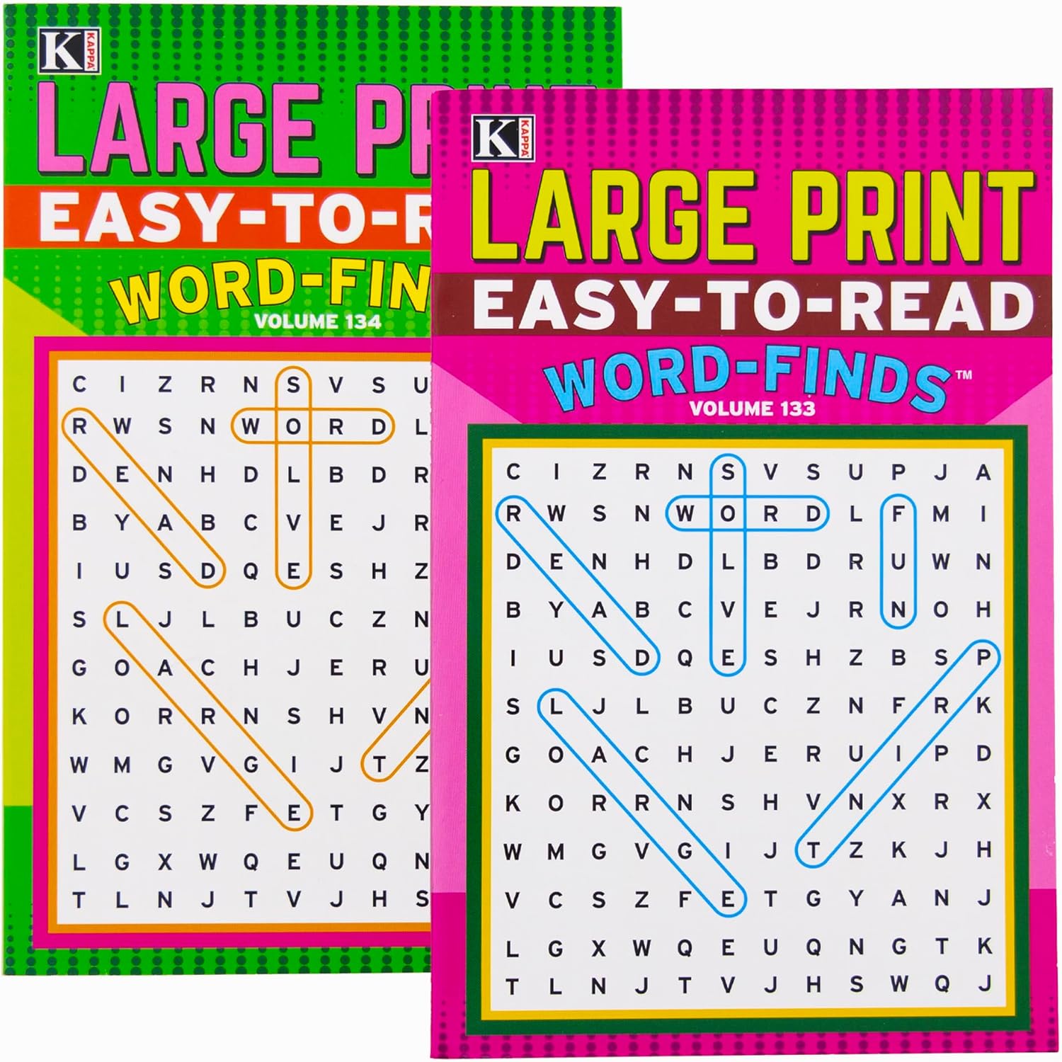 Amazon.com: Kappa Easy to Read Word Finds - 8" x 5" Digest Size 2 ...
