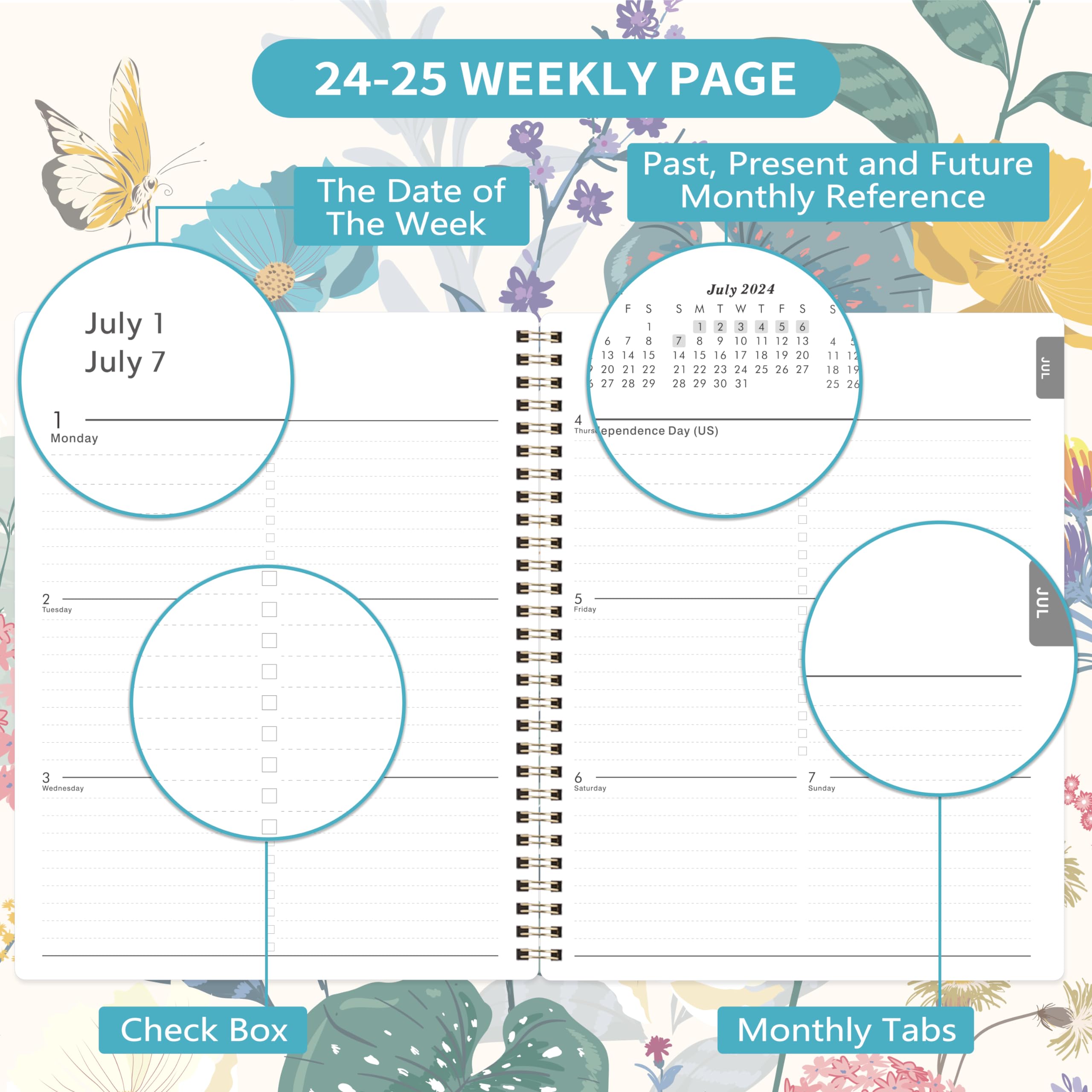 Snapklik.com : Youthamazing Planner 2024-2025 - JULY 2024 - JUNE 2025