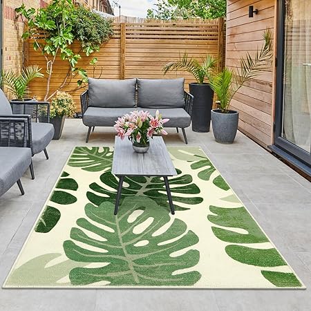 Amazon.com: LIVEBOX Monstera Area Rug 44 x 55 Inches, Soft Washable ...
