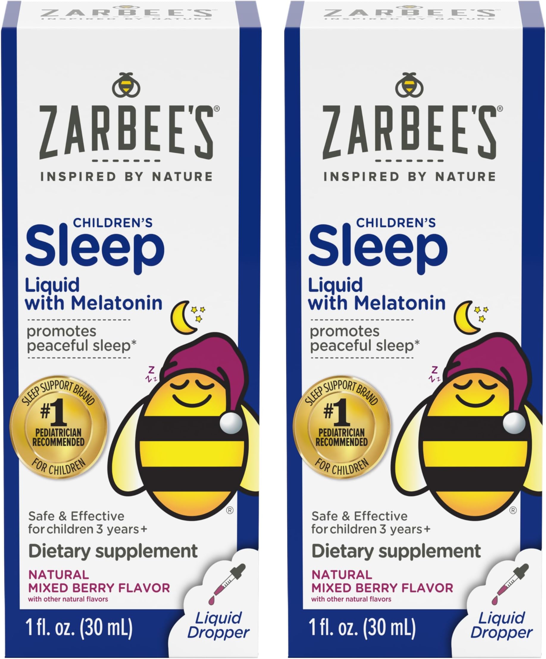 Amazon.com: Zarbee's Kids Sleep Supplement Liquid with 1mg Melatonin ...
