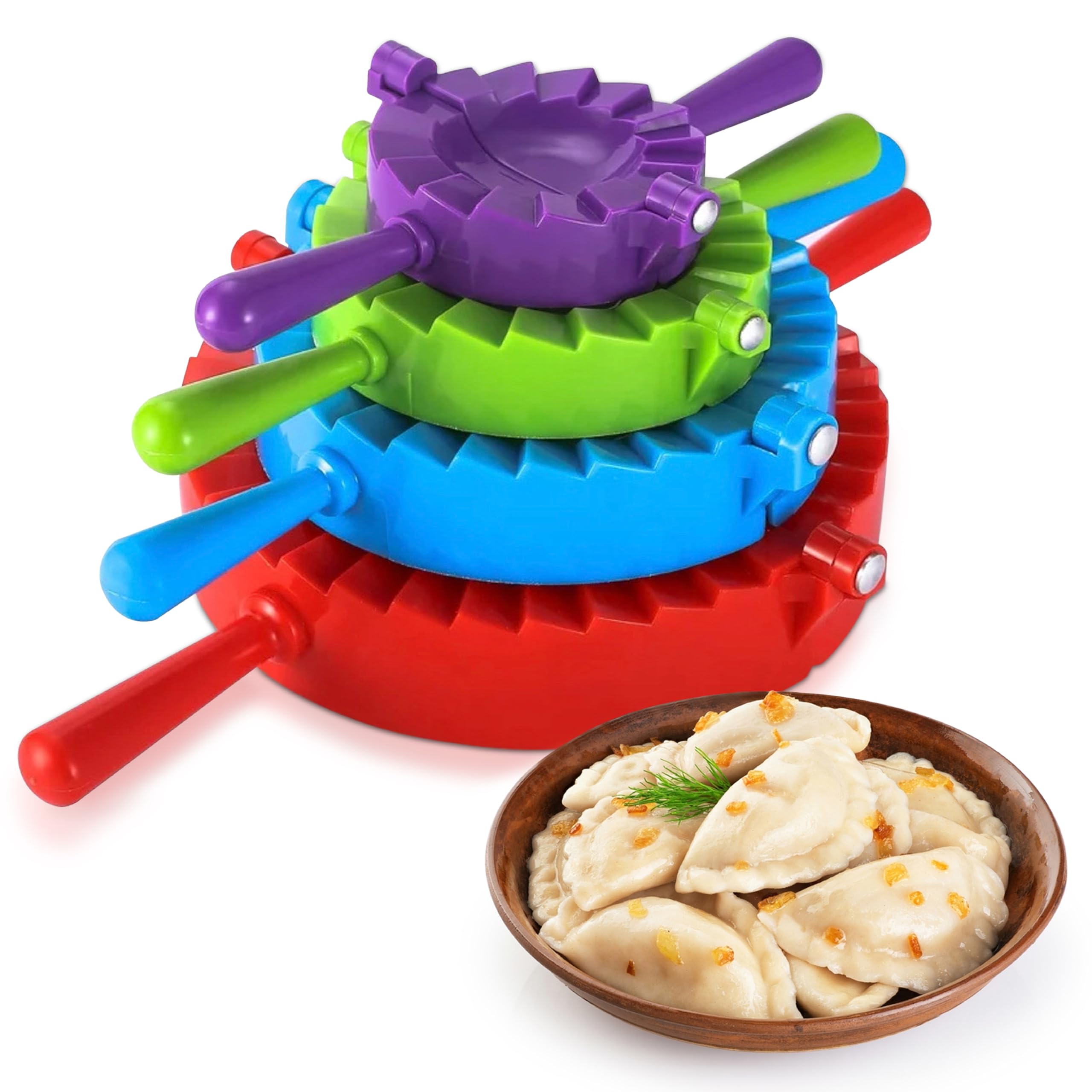 Amazon.com: NSC Solutions Dumpling Maker Set, 4 Pcs Pierogy Maker ...