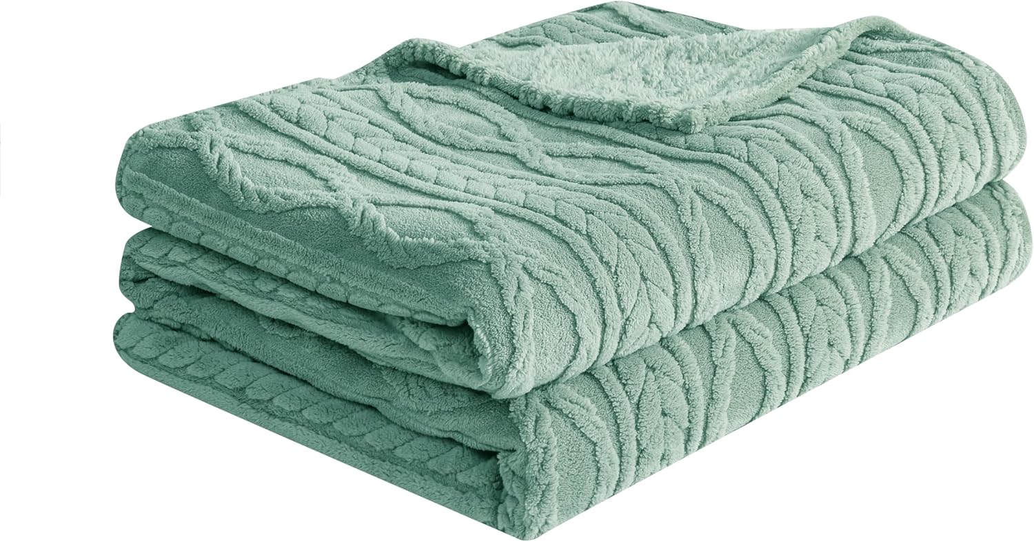 Amazon.com: COOVA Luxury Sherpa Velveteen Soft Fleece 330GSM Queen Size ...