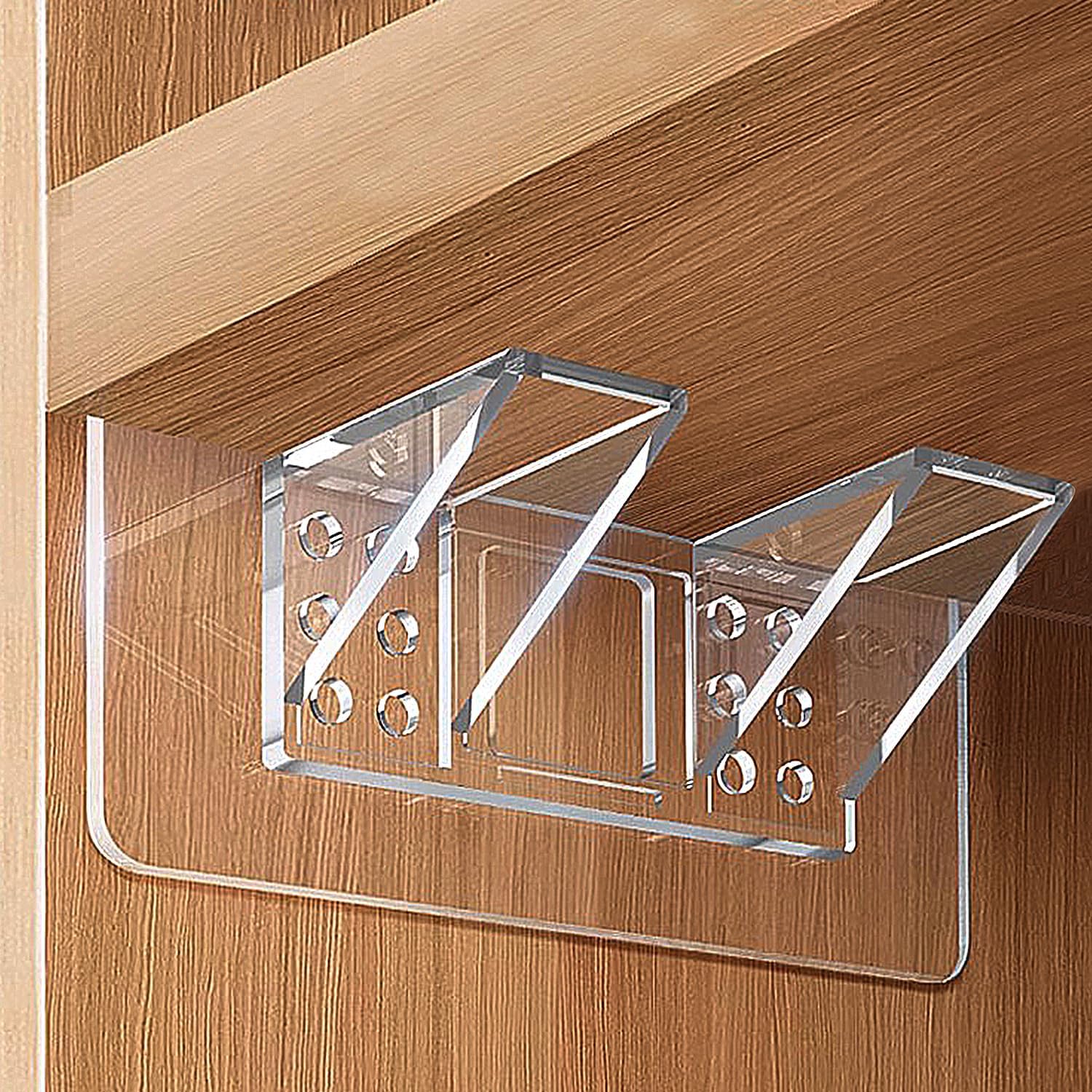 Amazon.com: Jaxbo 12 Pcs Punch Free Shelf Support Peg，Self Adhesive ...