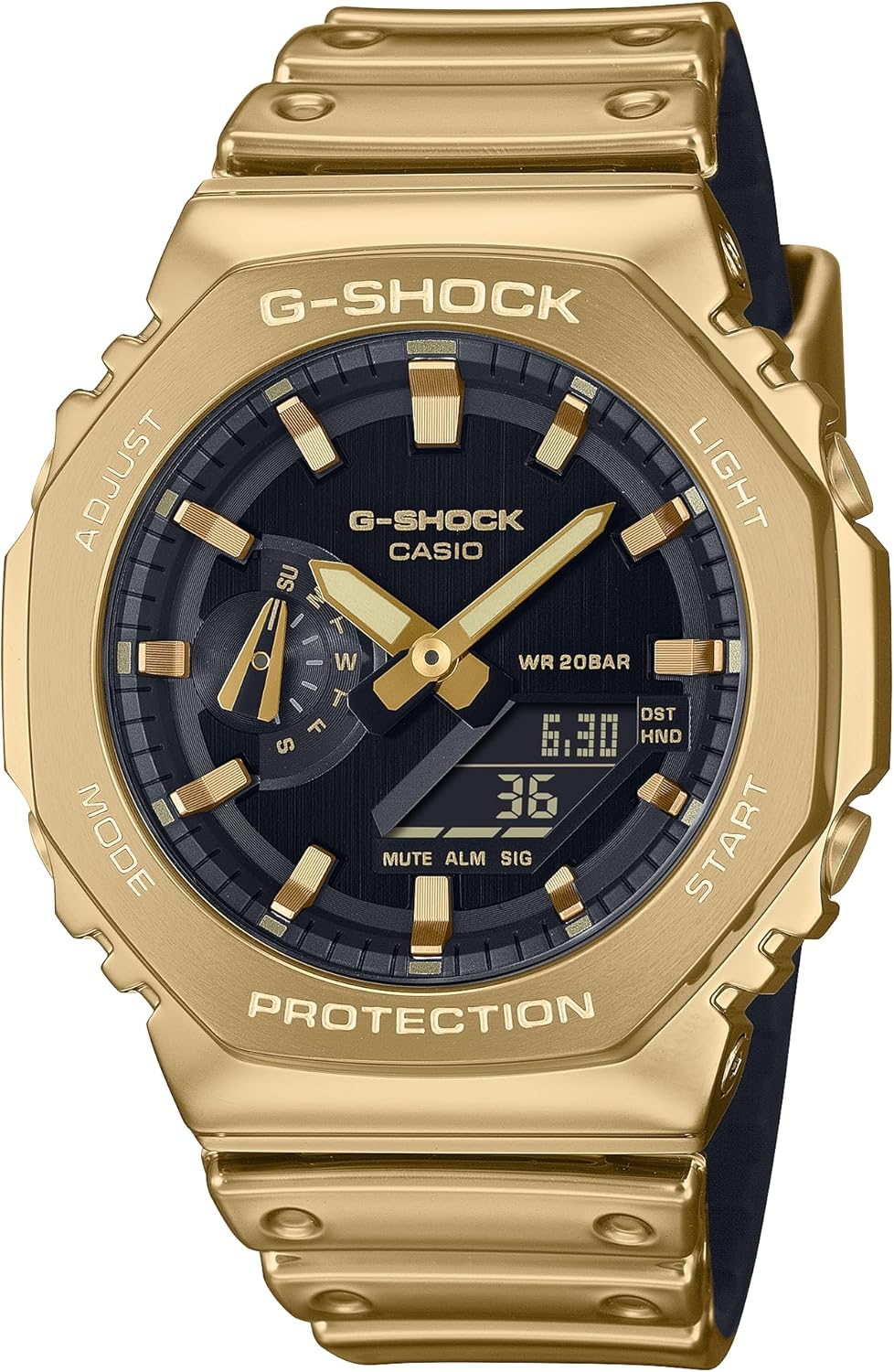 Amazon.com: Casio G-Shock G-Steel Fine Metallic Series Gold Octagonal ...