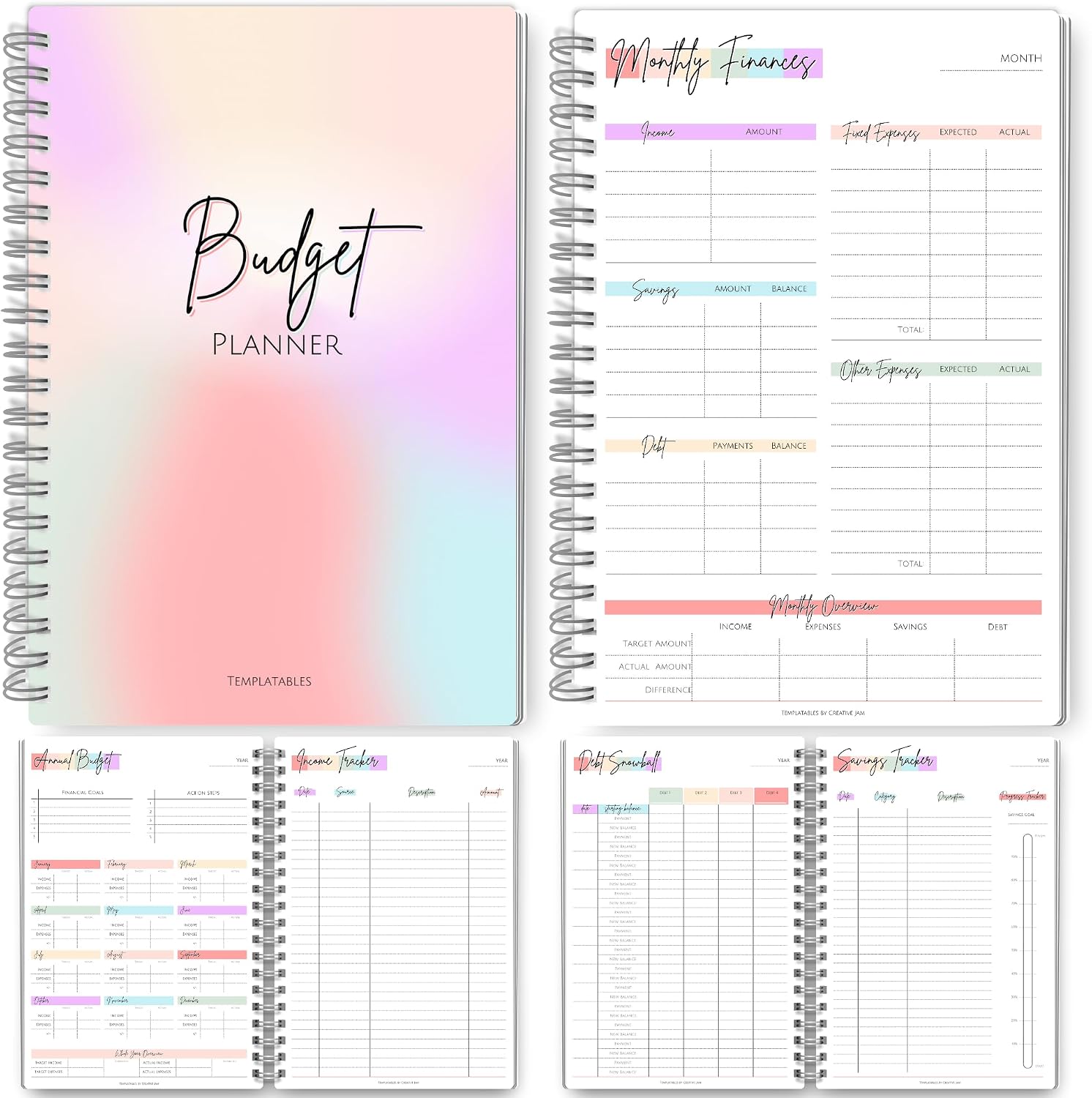 Amazon.com : Budget Planner & Monthly Bill Organizer | Finance Budget ...