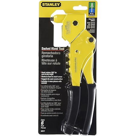 STANLEY Remachadora Giratoria con 4 Boquillas MR77C : Amazon.com.mx ...