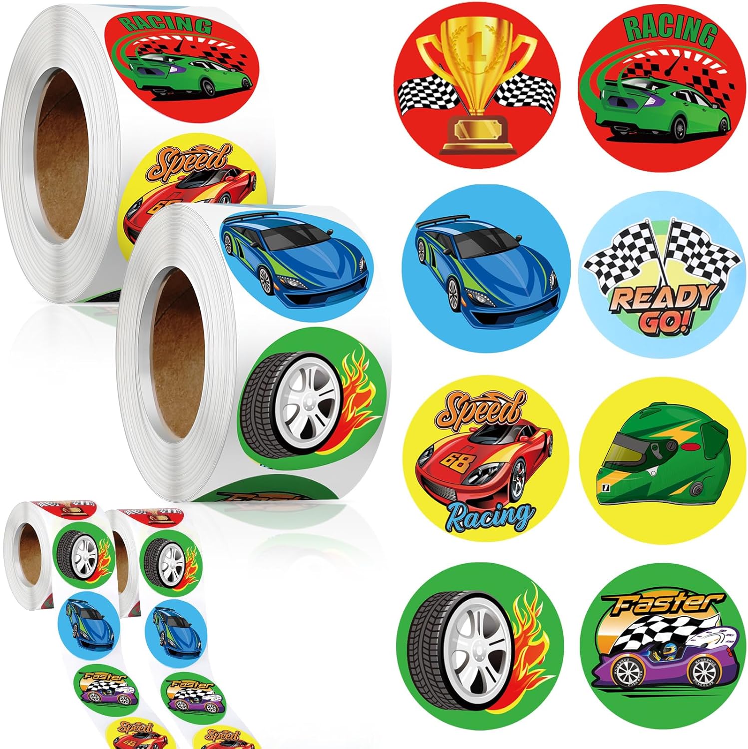 Amazon.com: Sabary 500 Pcs Stickers and Decals Round Car Stickers Car ...