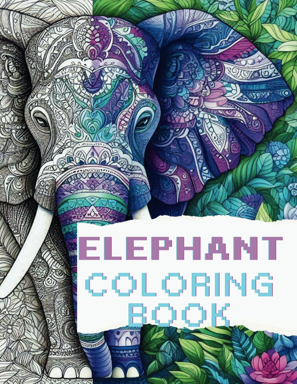 Amazon.com: Elephant Coloring Book: For Kids and Adults: 9798329489842 ...