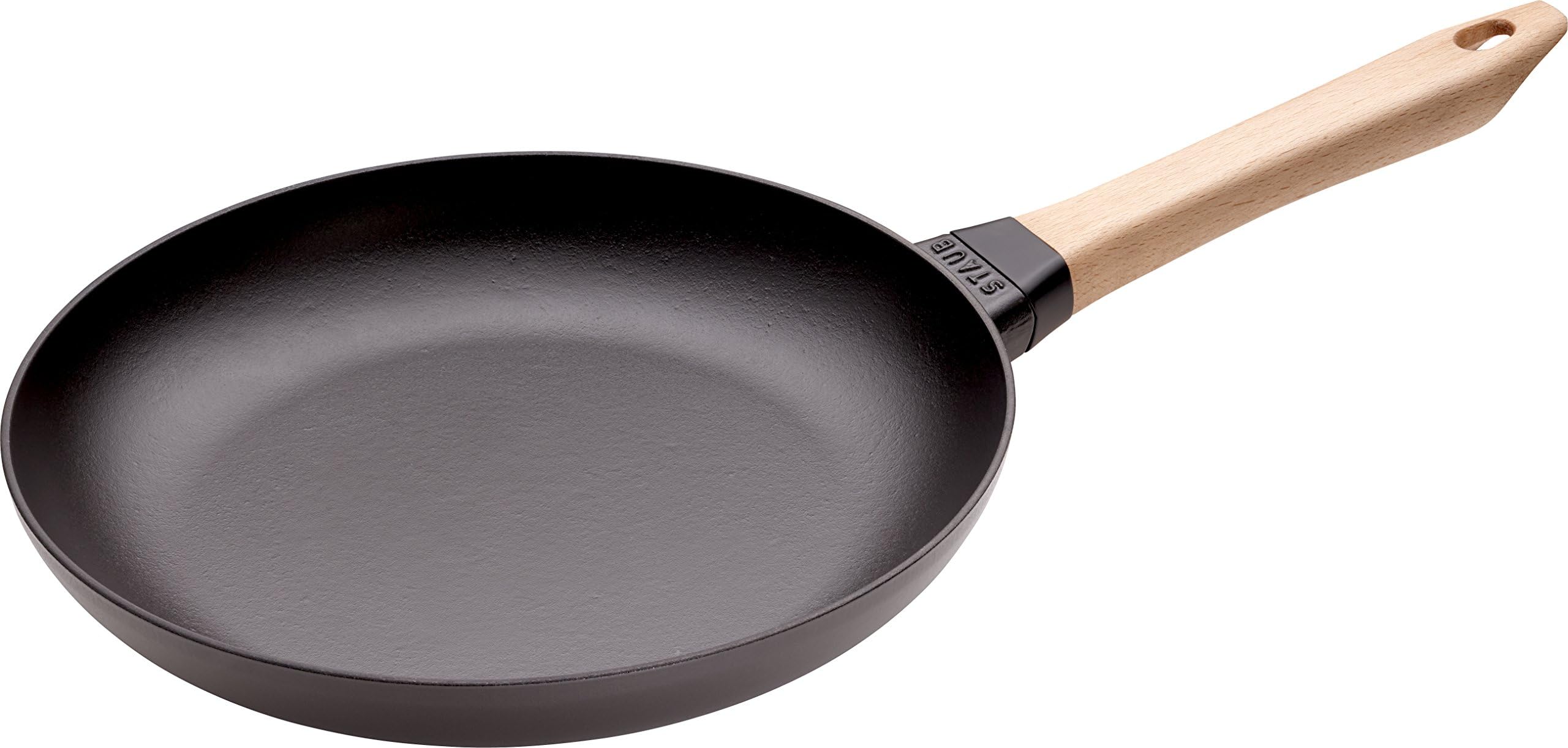 Amazon.com: STAUB Cast Iron Pan with Wooden Handle, Suitable for ...