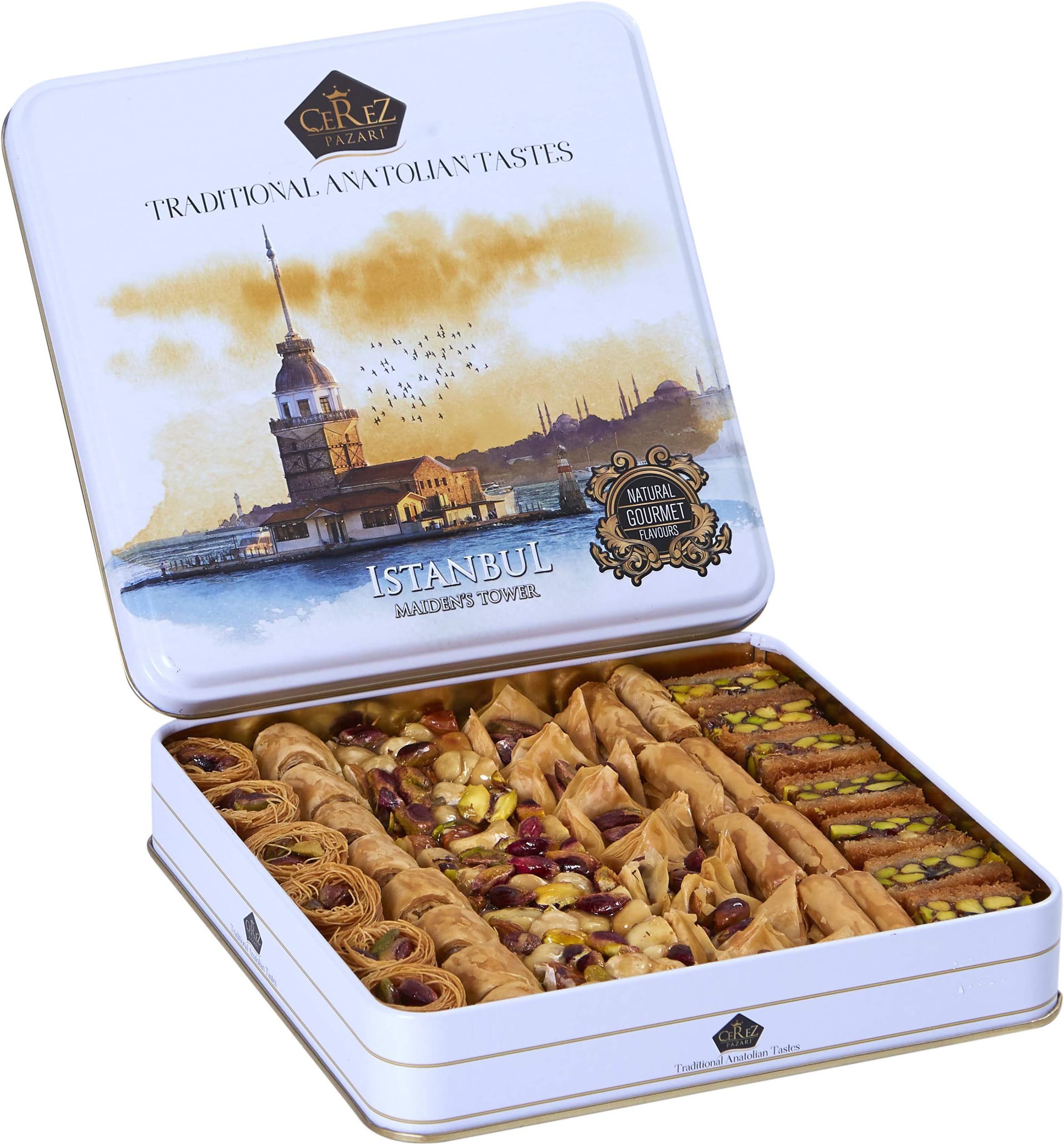 Amazon.com: Al Bohsali 1870 - Premium Mediterranean Pistachio Baklava ...