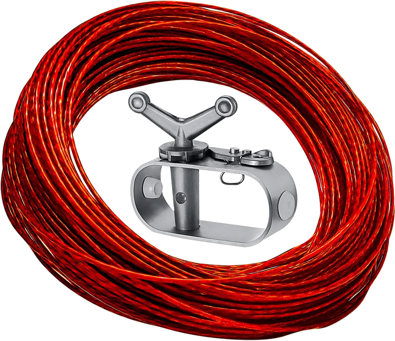 DIRAEEN Pool Cover Cable,131CW 131-Feet Cable and Heavy-Duty Winch for ...