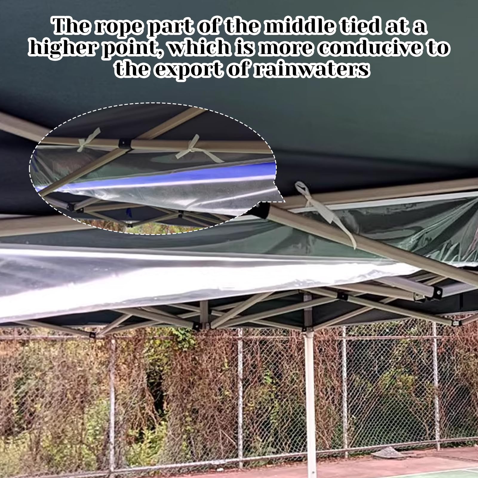 Snapklik.com : Rainmae 2 Pack Rain Gutters For Pop Up Canopy, Heavy ...