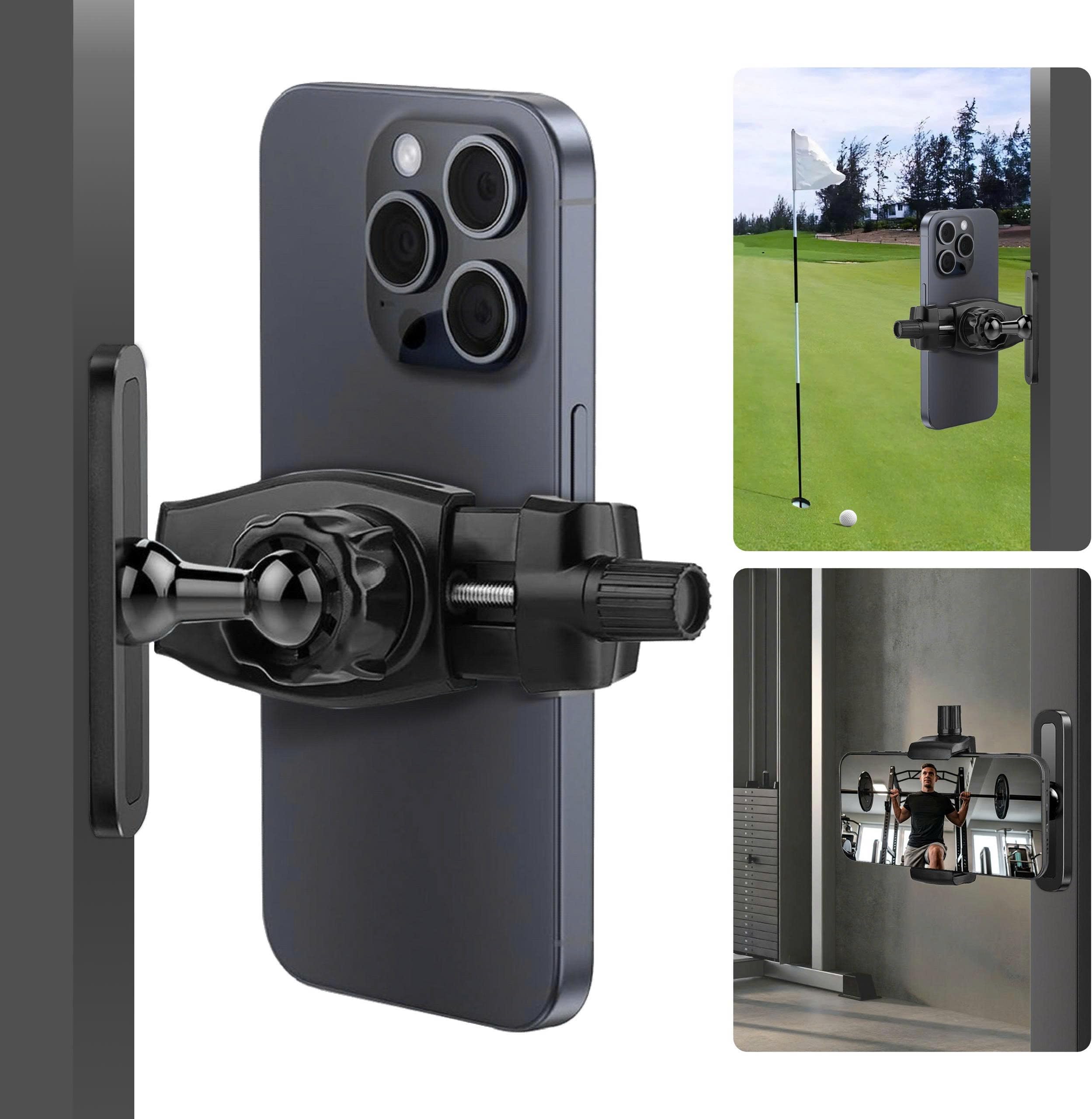 Amazon.com: Magnetic Golf Cart and Gym Phone Holder, Adjustable 360 ...