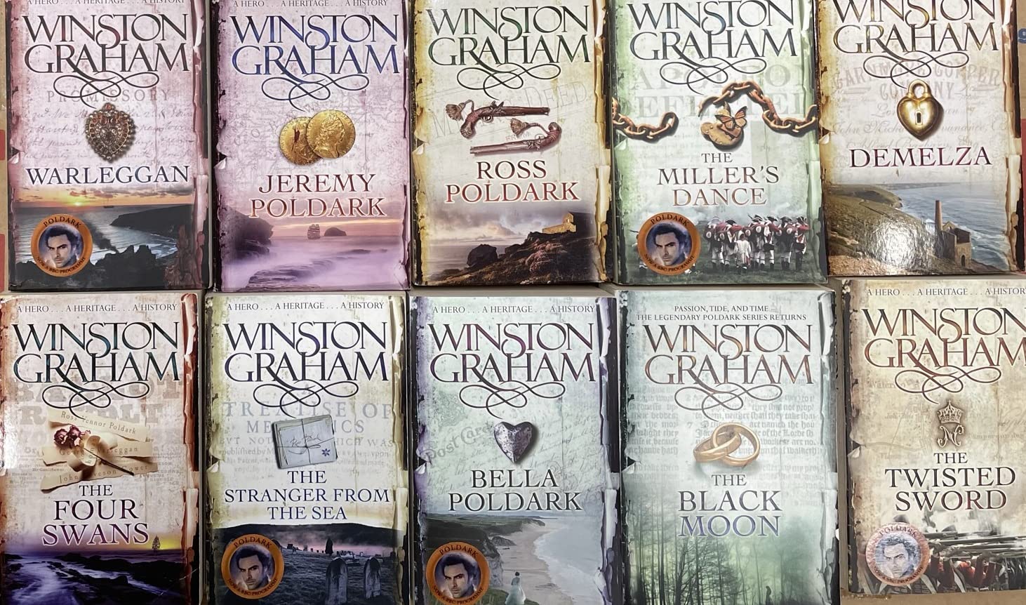 Poldark by Winston Graham: Collection of Ten Novels from Ross Poldark ...