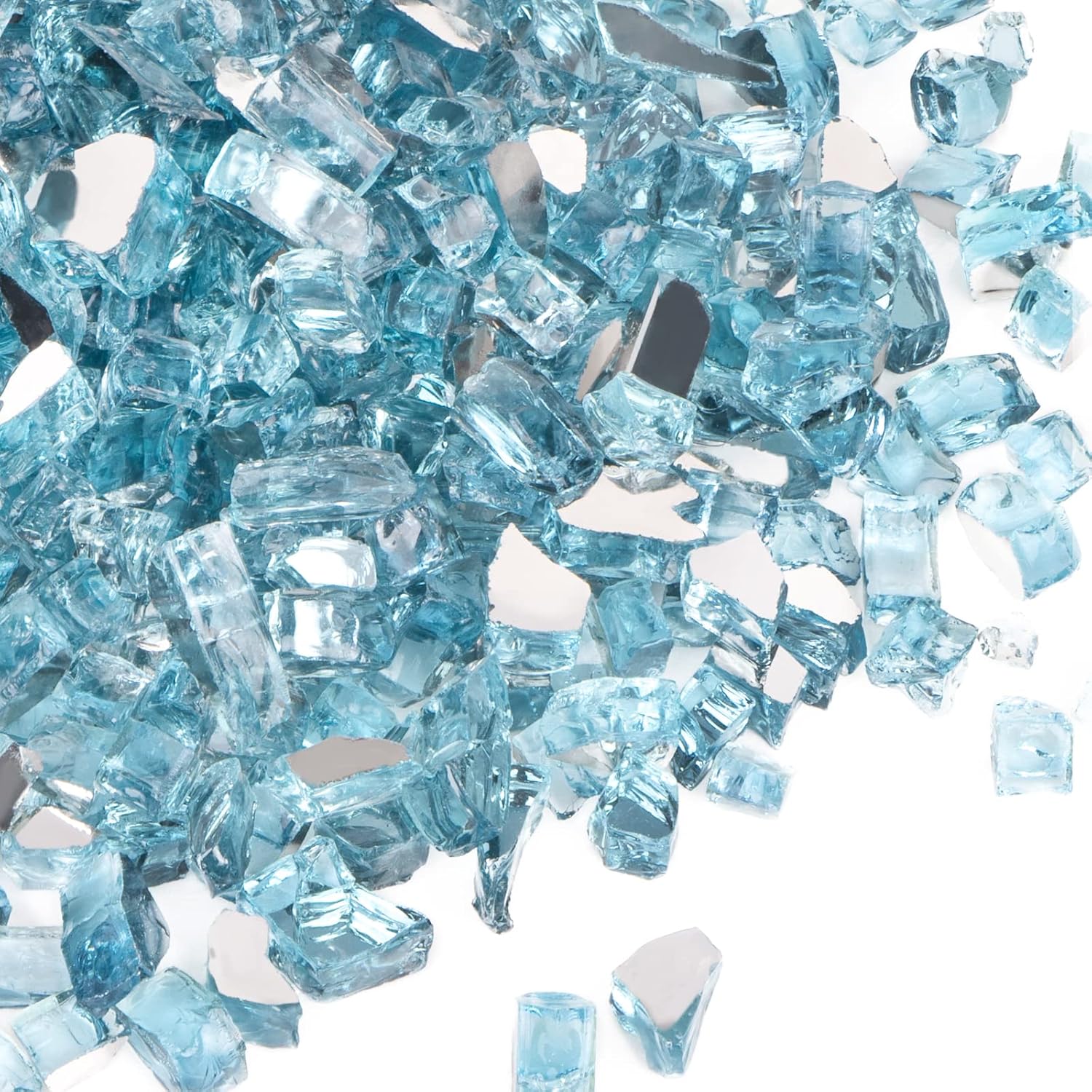 Future Way 15LB Fire Glass for Fire Pit, 1/2-inch Fireplace Glass ...