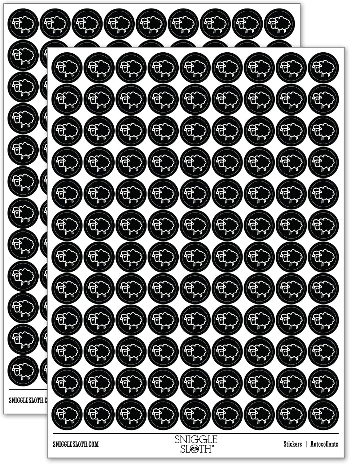 Amazon.com: Sheep Doodle 200+ Round Stickers - Matte Finish - 0.50 ...