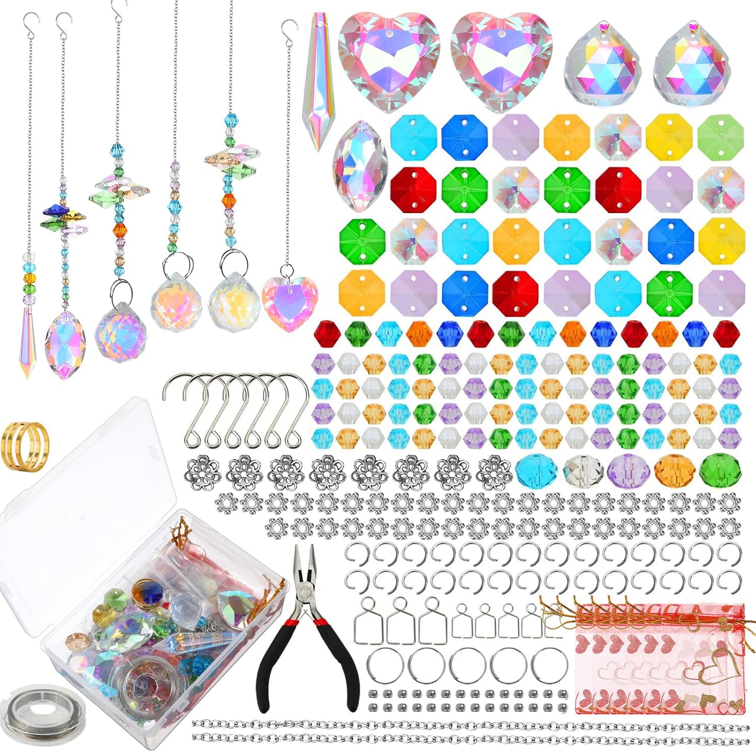 Amazon.com: 460pcs DIY Suncatcher Kits for Adults, Stained Glass Kit ...