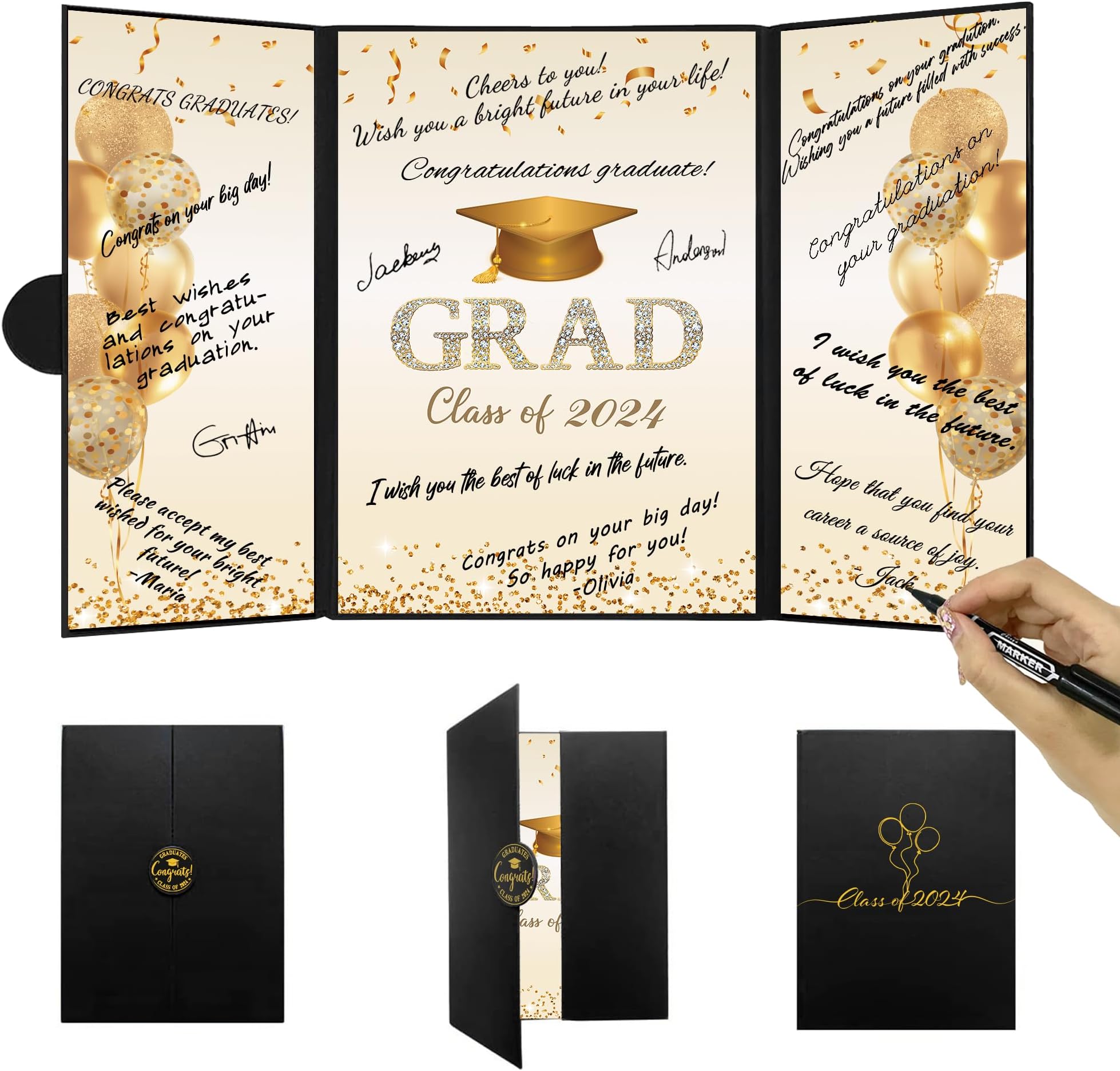 Amazon.com: Crenics Graduation Decoration Class of 2024, Graduation ...
