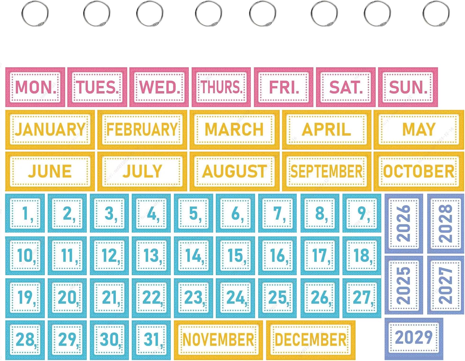 Amazon.com: YYST Classroom Flip Calendar Bulletin Board Flip Calendar ...