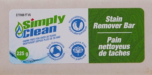 Simply Clean Stain Remover Bar 225g : Amazon.ca: Health & Personal Care