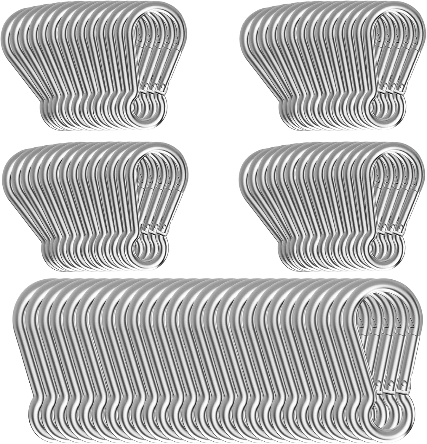Amazon.com: AODESTINY 100PCS 3" Spring Snap Hook, 5/16inch Heavy Duty ...