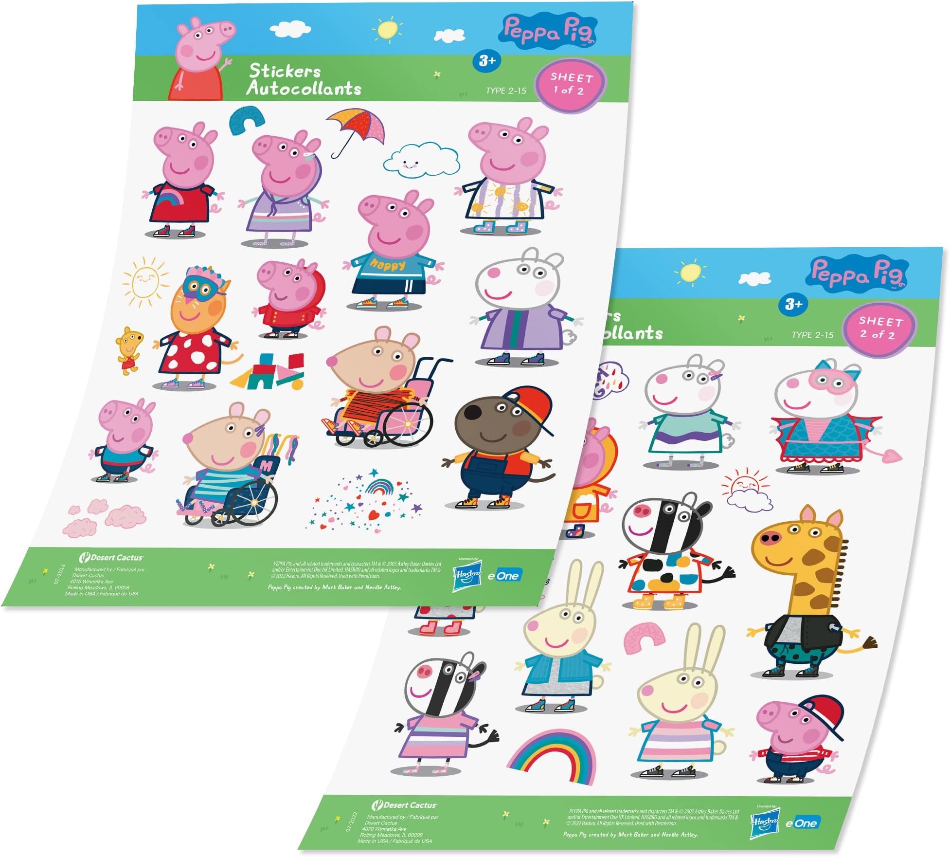 Amazon.com: Stickerland Peppa Pig Stickers - 295 Stickers Bundle Door ...