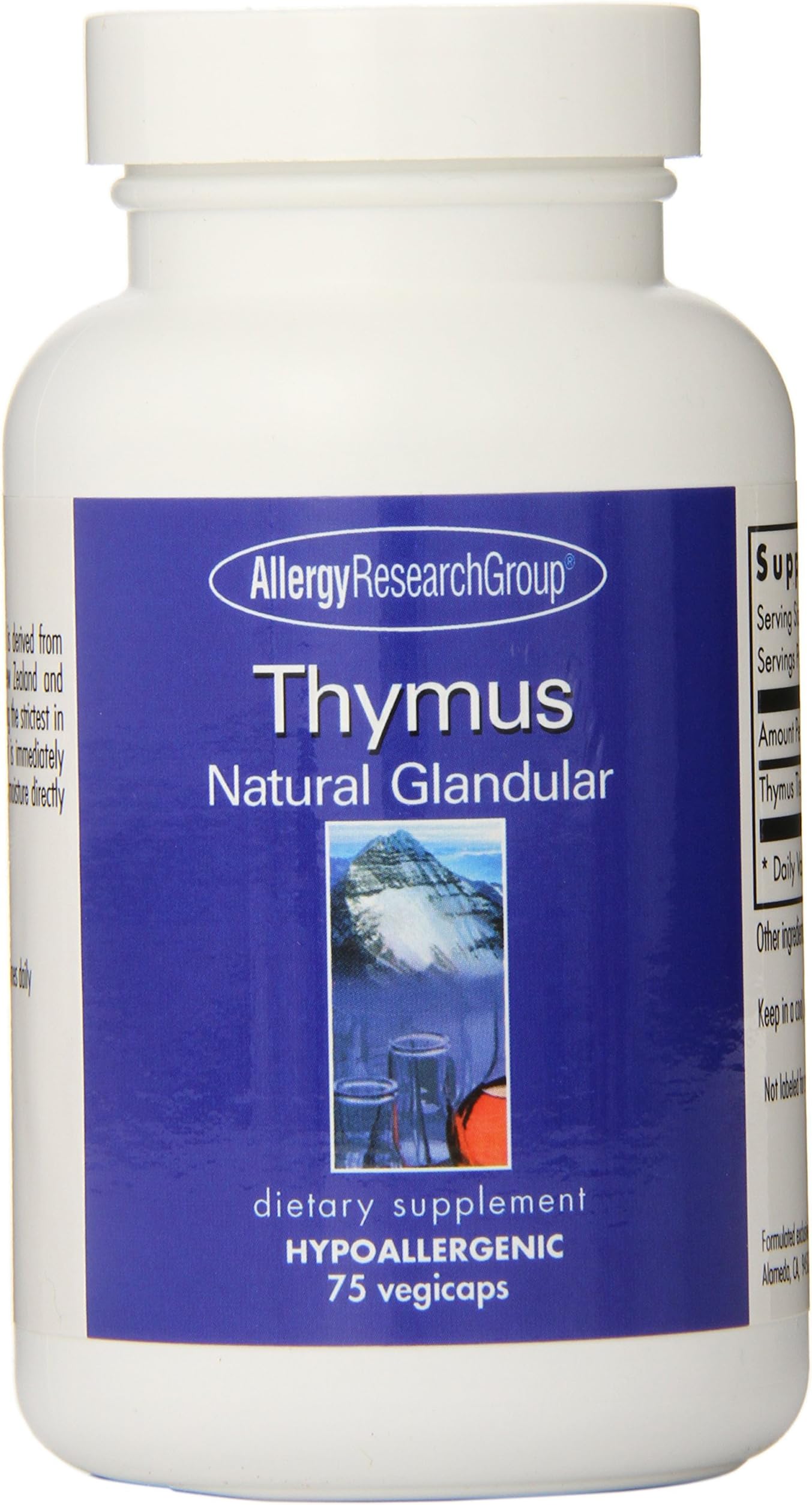 Amazon.com: Allergy Research Group - Thymus 1000 mg 75 caps : Health ...