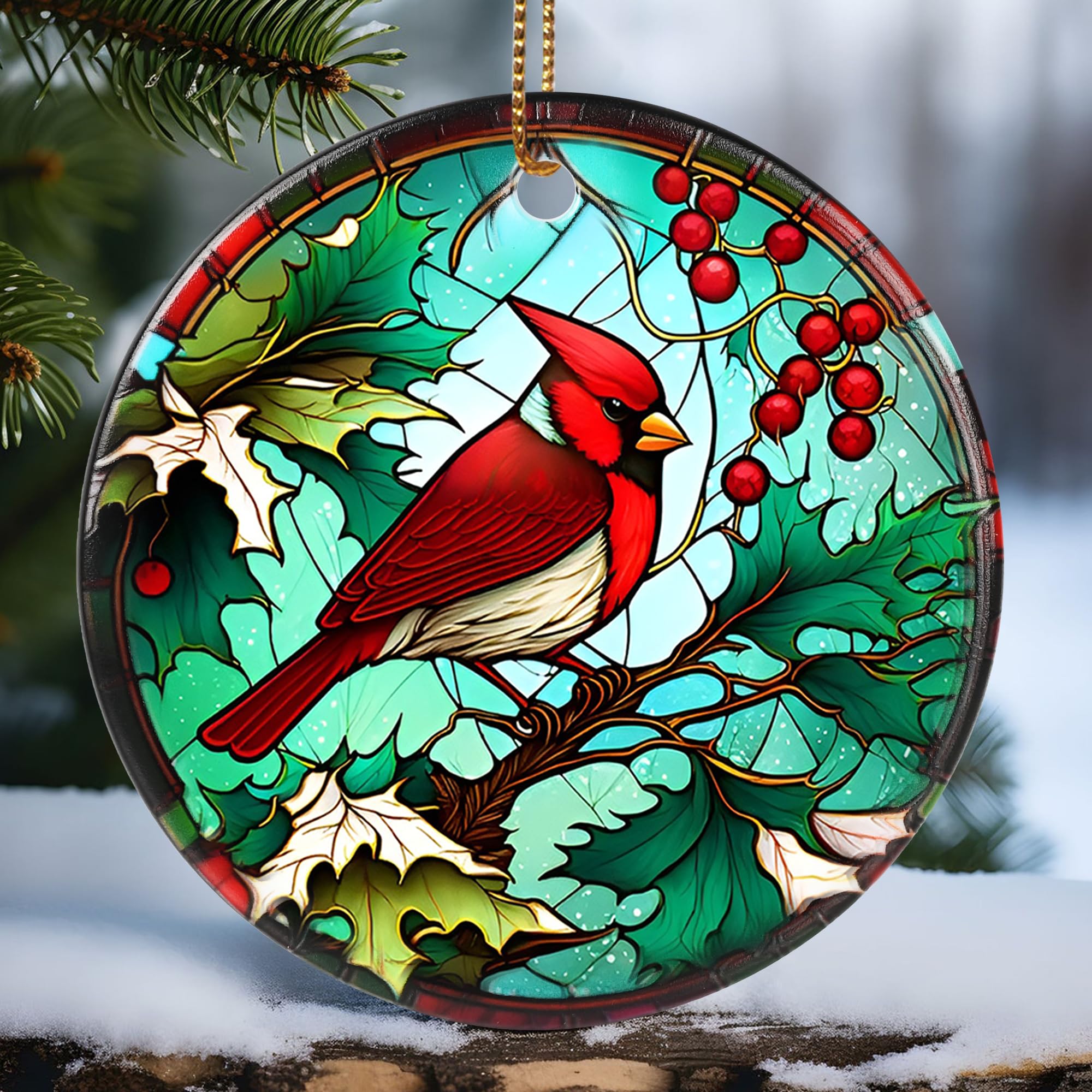 Amazon.com: Touber Cardinal Ornament, Christmas Decoration, Holiday ...