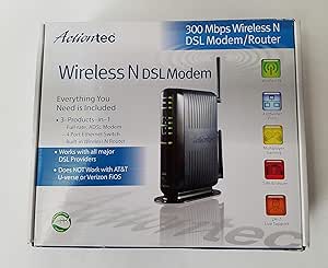 Actiontec GT784WN-NF Wireless N DSL Modem Router - 300 Mbps - External ...