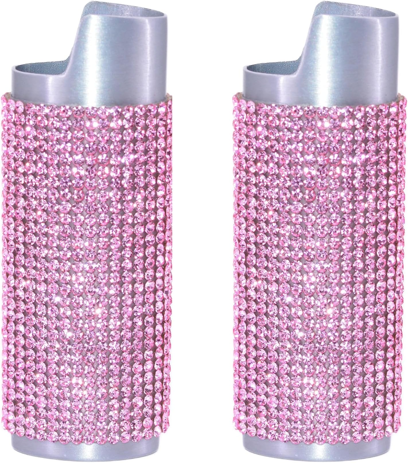 Amazon.com: HUMWE Bling Rhinestone Crystal Lighter Case Cover Sleeve Metal Shiny Lighters Holder ...