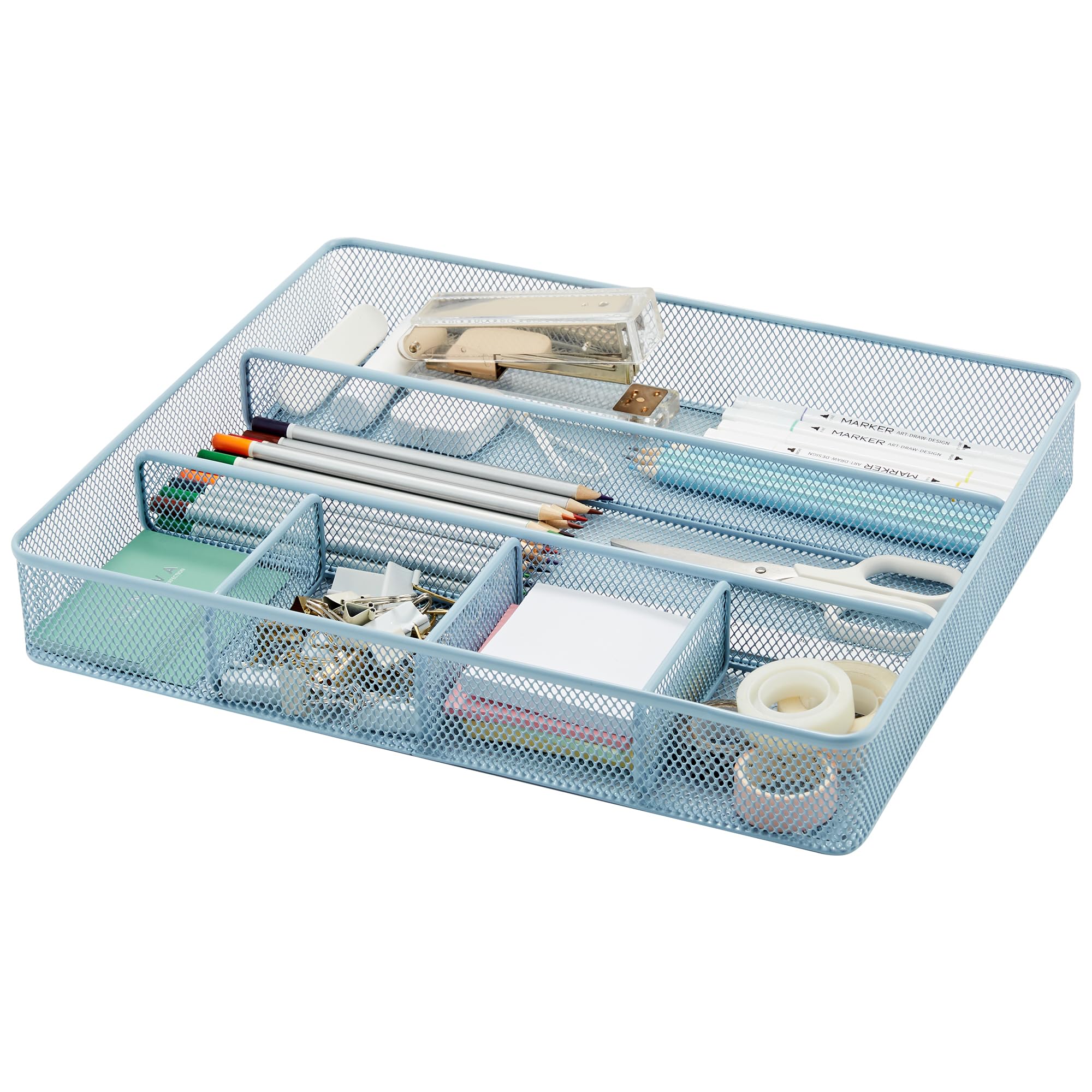 Amazon.com: Annova Desk Drawer Organizer/Storage Tray - Metal Mesh with ...