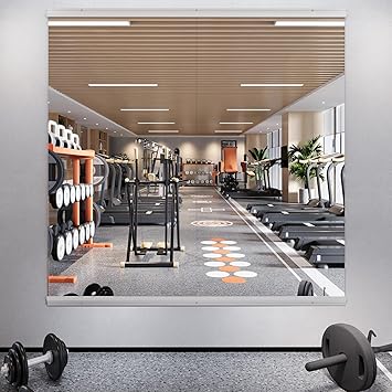 Amazon.com: JIINGYO Home Gym Mirror, 48x24 Inch(Each)-2Pcs, Frameless ...