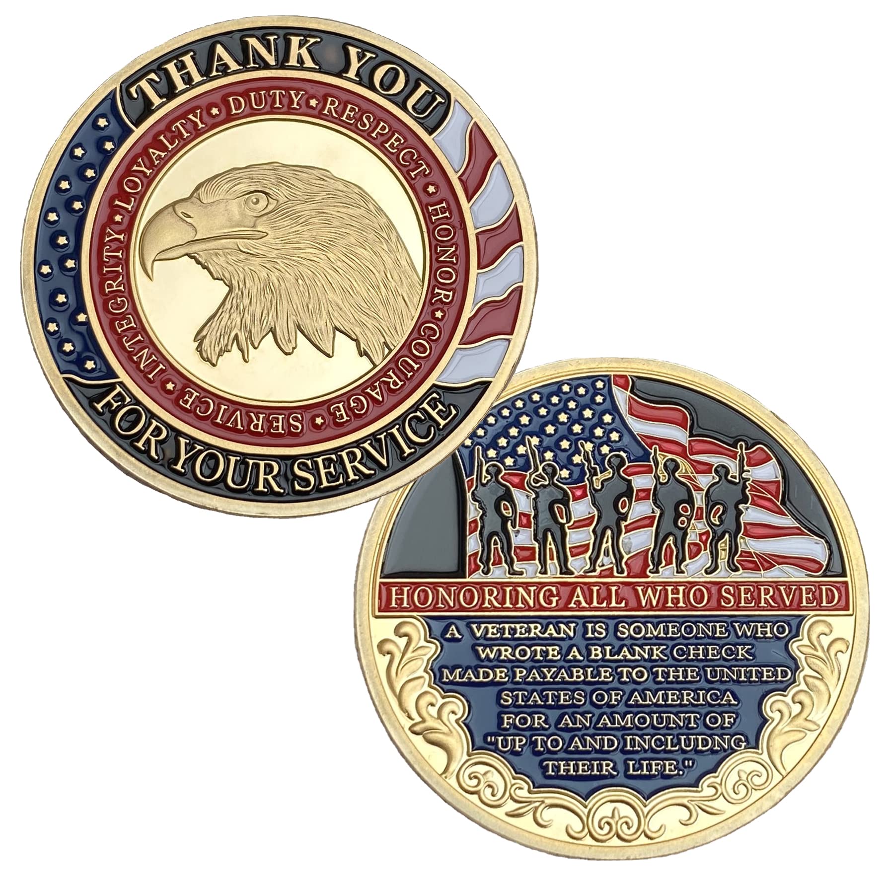 Amazon.com: Honoring All Who Served Military Appreciation Challenge ...