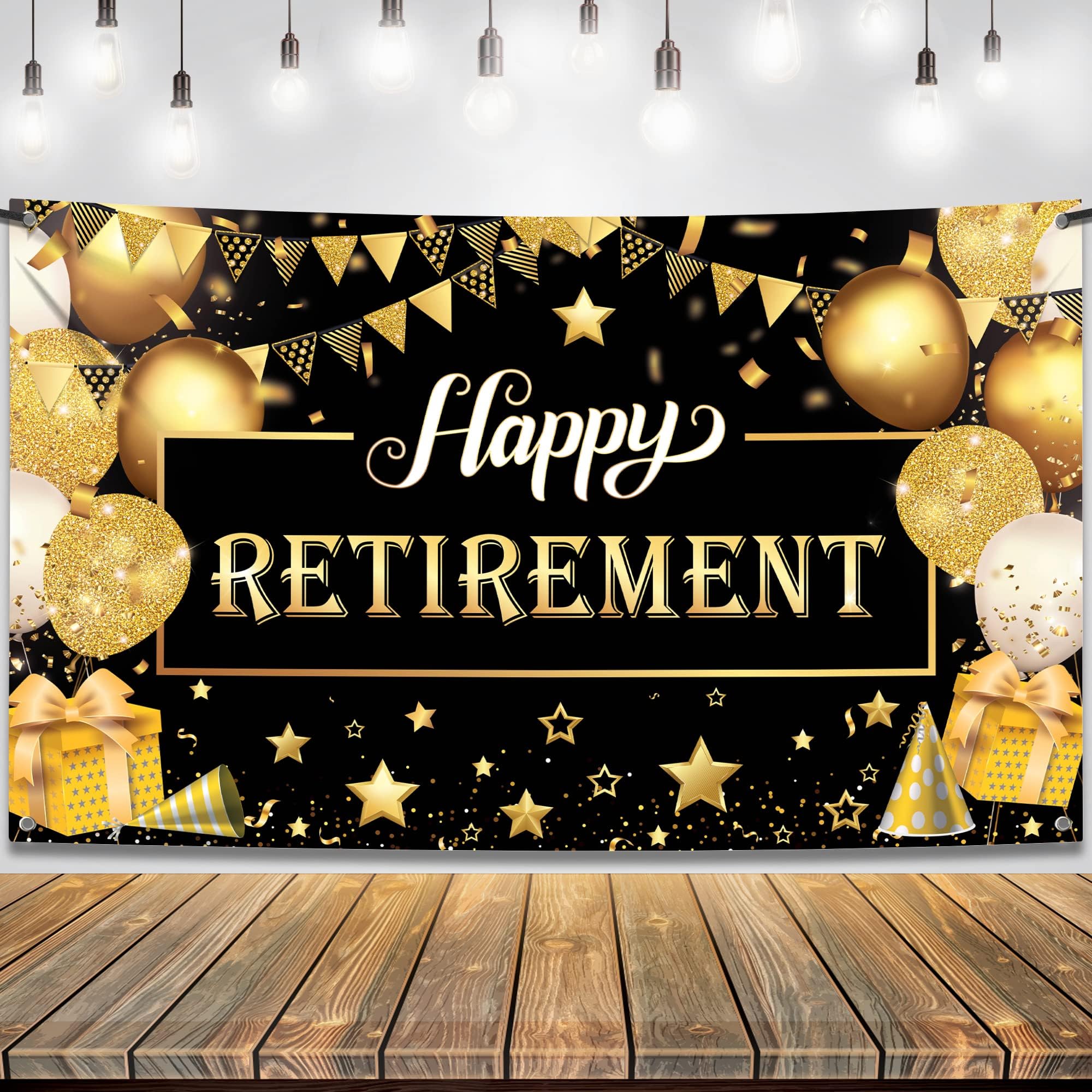 Amazon.com : Retirement Party Decorations for Men and Women, Happy ...