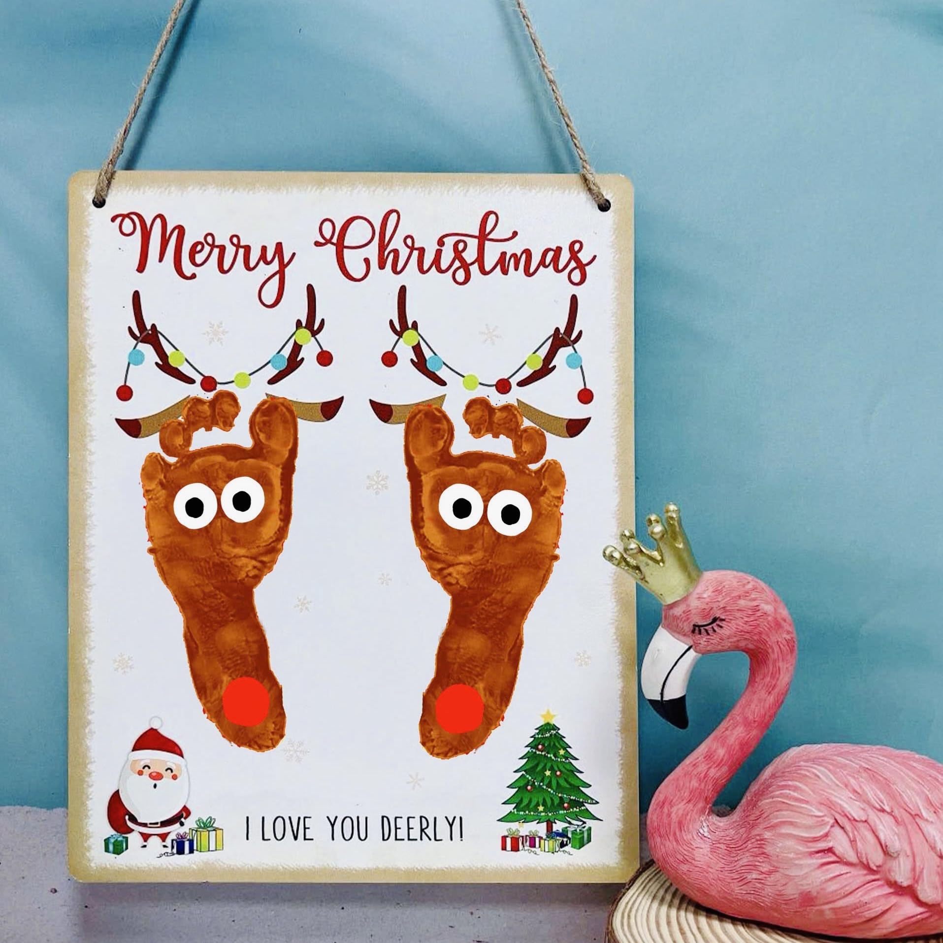 Footprint Reindeer Poem Reindeer Christmas Poem Handprint Footprint