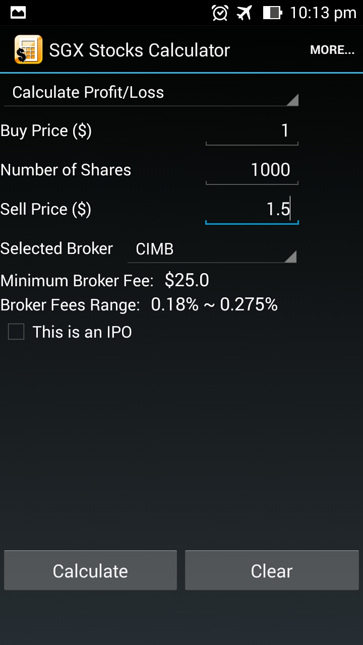 SGX Stocks Calculator:Amazon.com:Appstore for Android