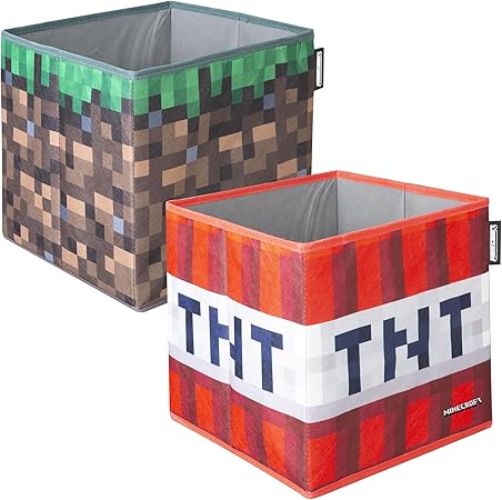 Amazon.com: Phoenix group AG Minecraft: Fabric Storage Boxes: 2pc - TNT ...