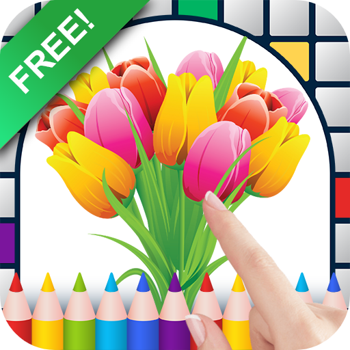 Tulips Color by Number - FREE Pixel Art Game - Coloring Book Pages ...