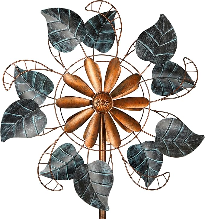 Amazon.com: ORGCLDKT Metal Wind Spinner,84"*24", LARGE Garden Decor ...