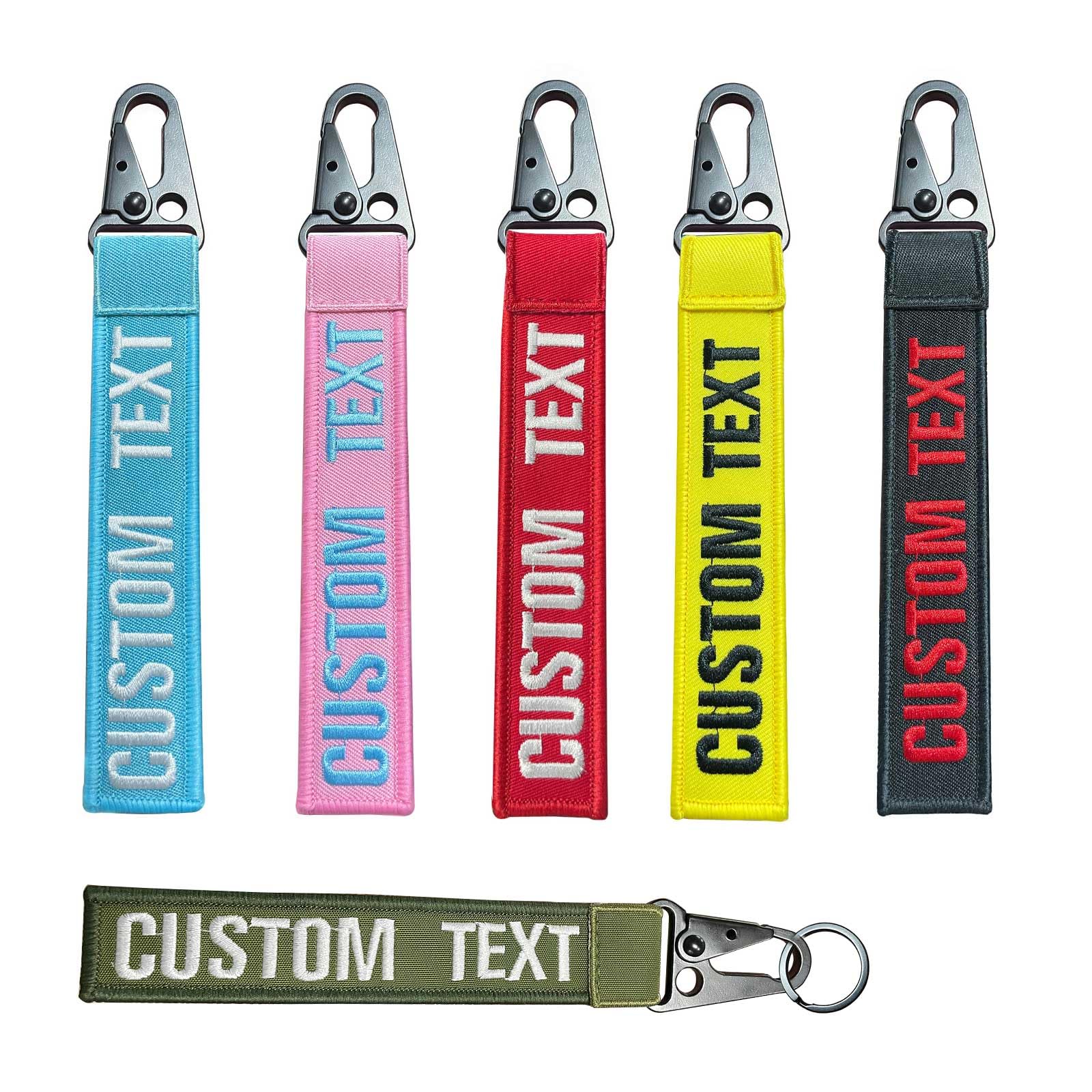 Amazon.com: QJS PATCH Custom Keychain,Personalized Key chain,Double ...