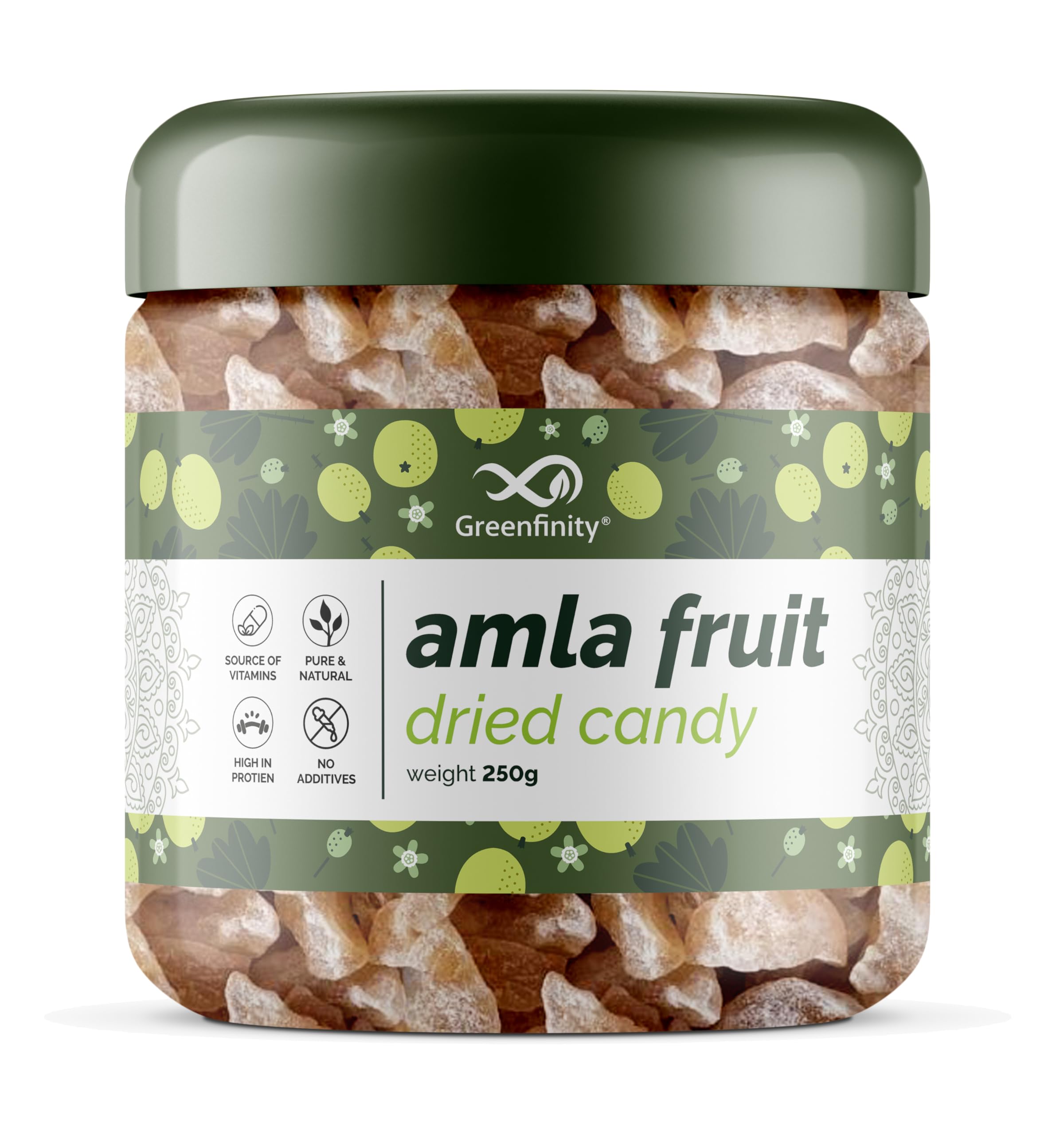 GreenFinity Dried Amla Candy (Avla) 250Gram(Pack Of 2), Sweet And Sour ...
