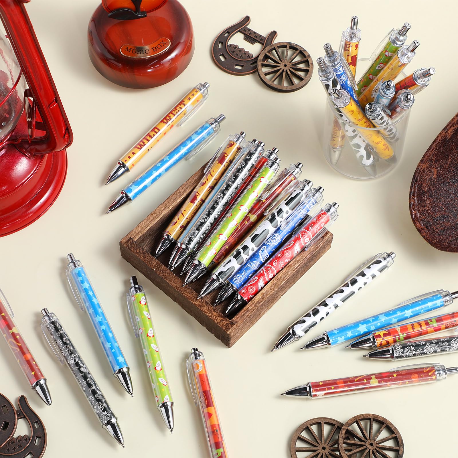 Snapklik.com : 48 Pcs Western Pens Bulk Western Cowboy Ballpoint Pens ...