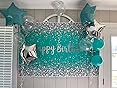 Amazon.com: Teal Blue Birthday Decorations for Women Girl - Teal Blue ...
