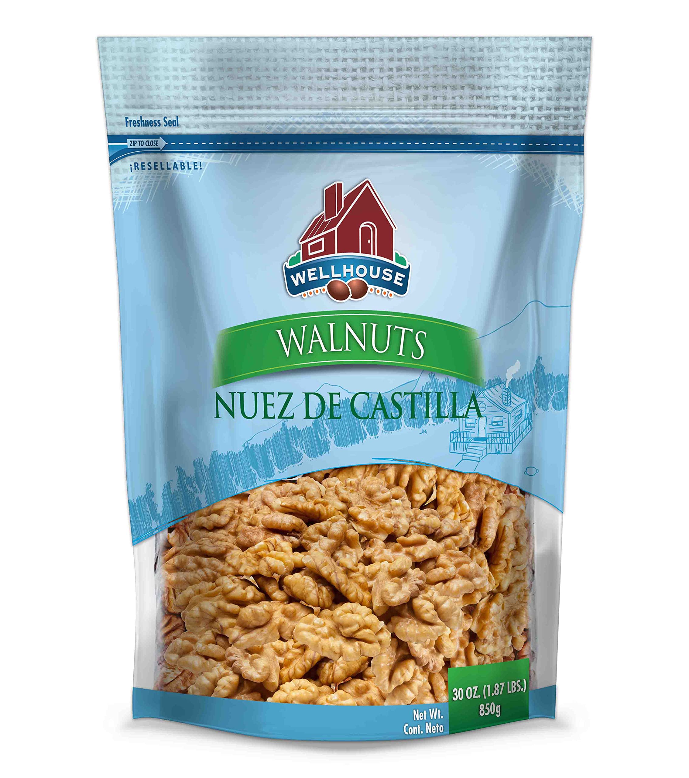 Premium Walnut Halves and Pieces - 30 Oz | Fresh and Delicious | Buy ...