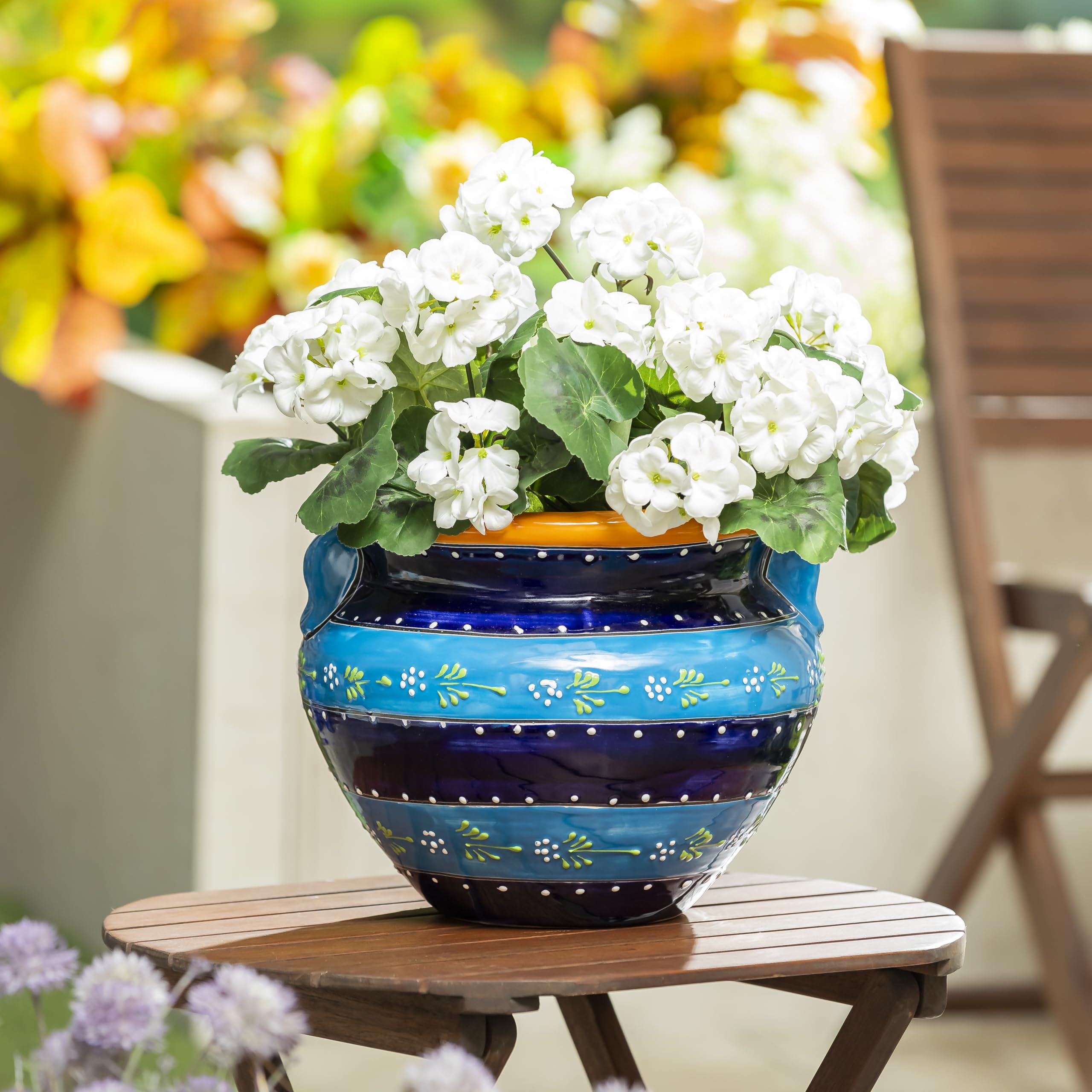 Snapklik.com : Evergreen Garden Talavera Mexican Pottery Ceramic Chata ...